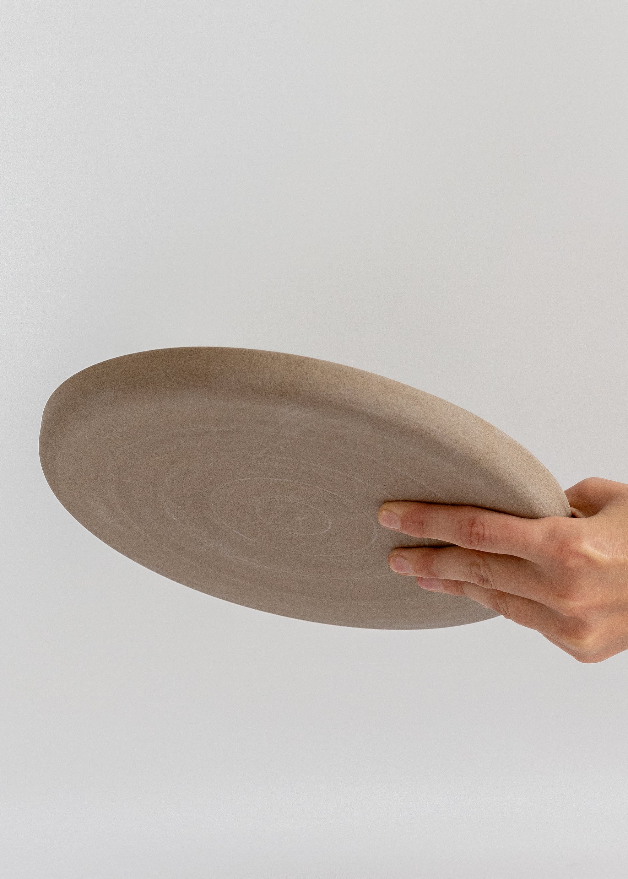 Ceramic Dinnerware Set for 1, 2, 4, 6, 8 Minimal Stoneware Light Brown ...