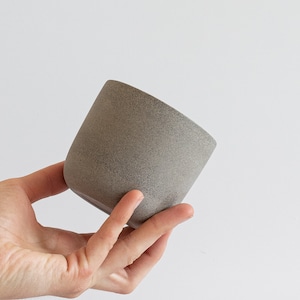 Minimal Stoneware Grey Ceramic Coffee Cup, Grey Ceramic Tumbler ...