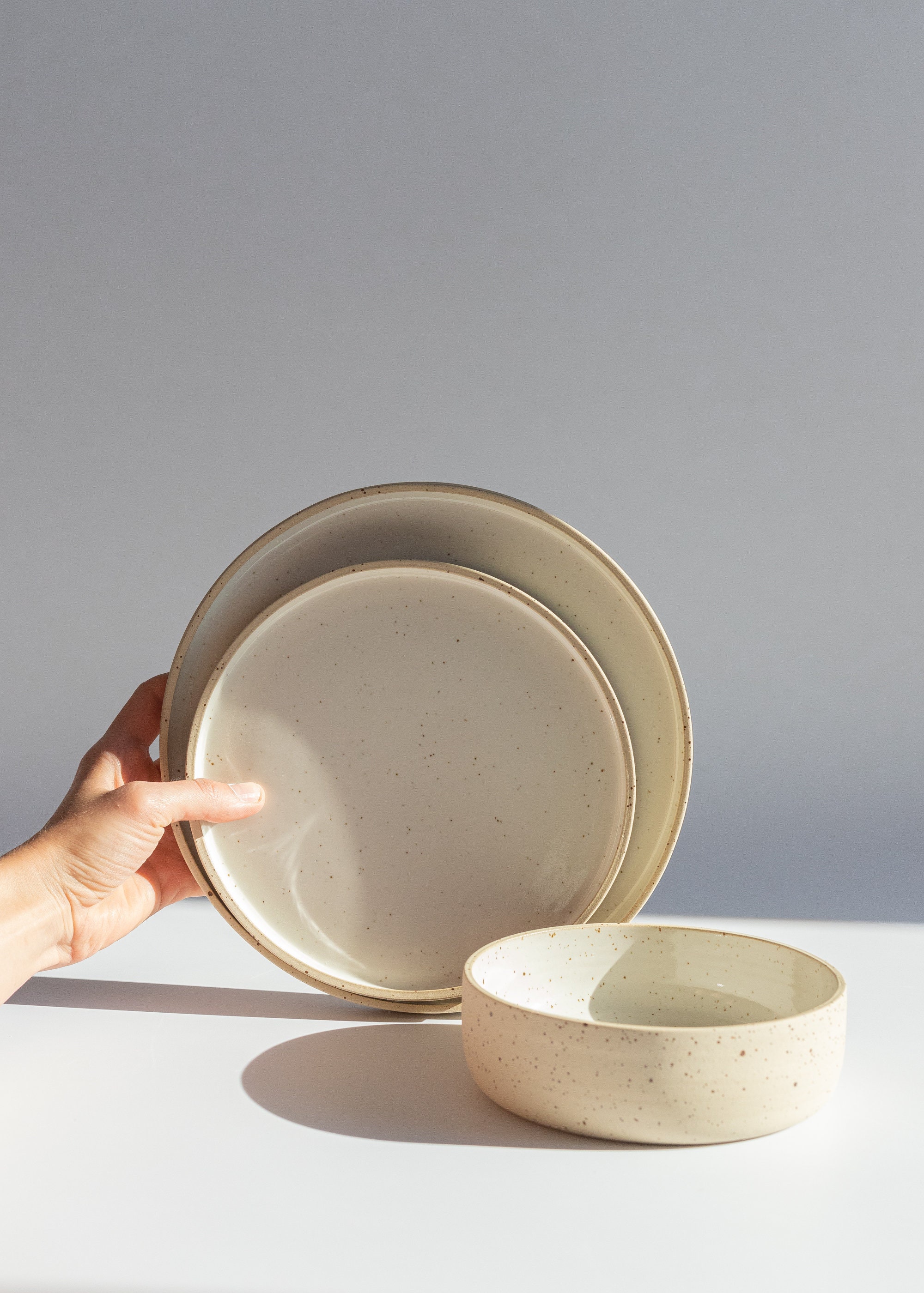 Ceramic Dinnerware Set for 1, 2, 4, 6, 8, 10, Minimal Stoneware ...