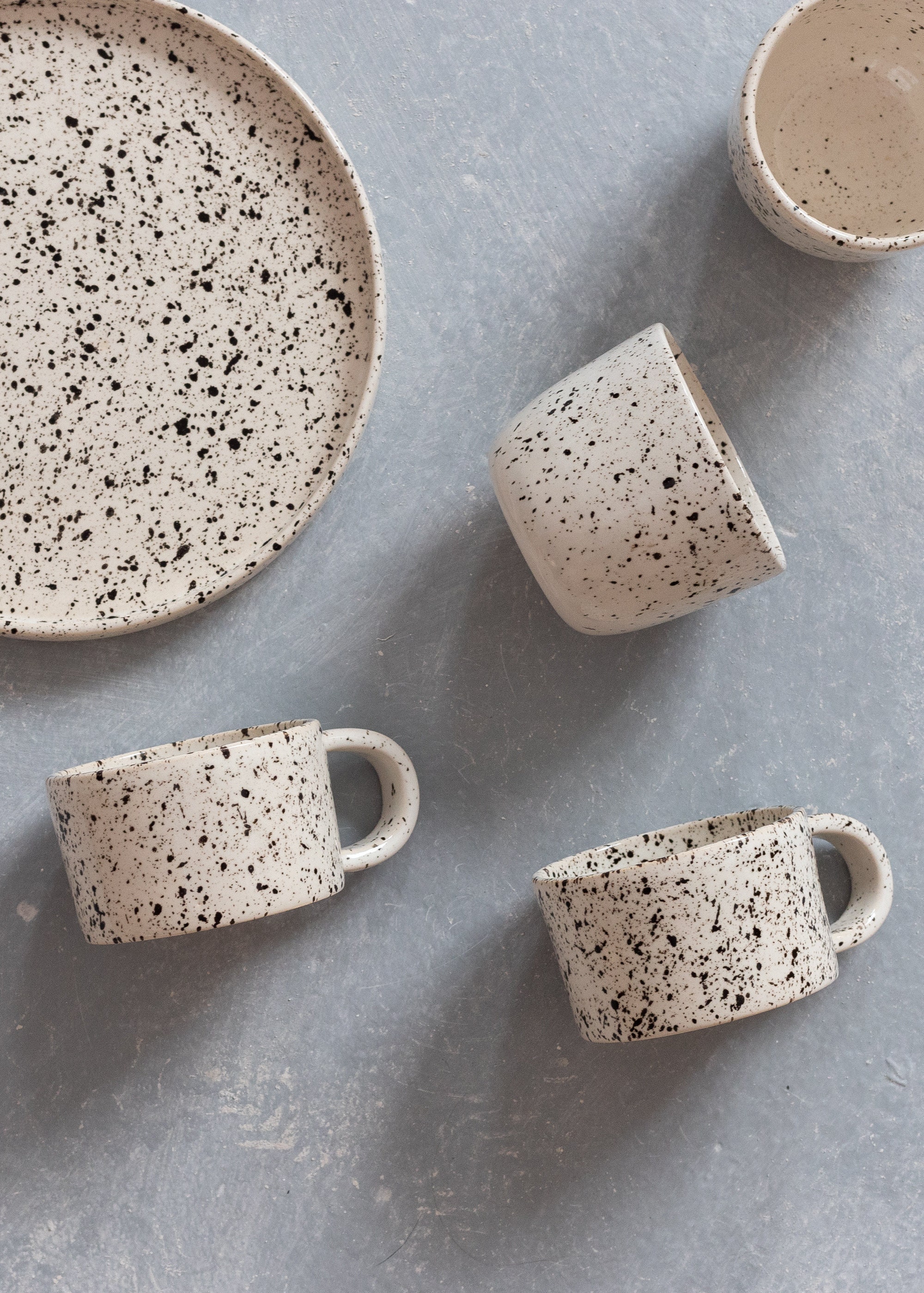 Black and White Ceramic Plates Modern Dinnerware White - Etsy