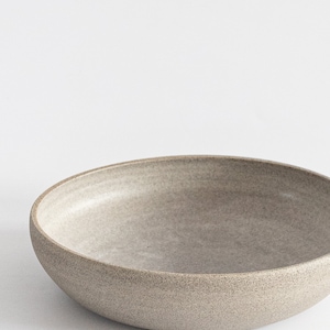 Ceramic Pasta Bowl, Grey Stoneware Bowl, Matte Minimal Dinnerware ...