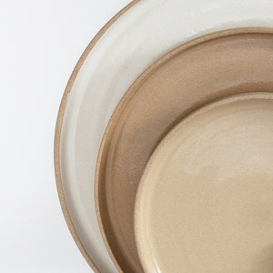 Ceramic Plates, Minimal Plates With Rim, Earthy Tones Brown Dishes ...