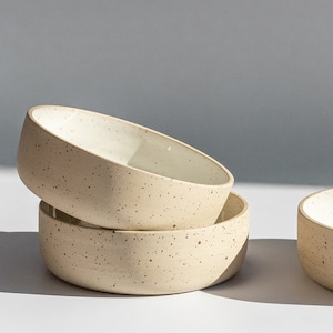 Ceramic Dinnerware Set for 1, 2, 4, 6, 8, 10, Minimal Stoneware ...