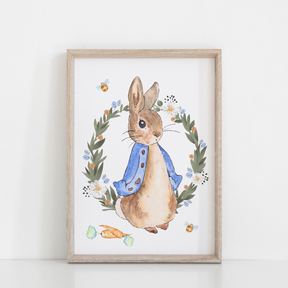 Peter Rabbit Wall Print, Nursery Decor, Beatrix Potter Baby Nursery ...