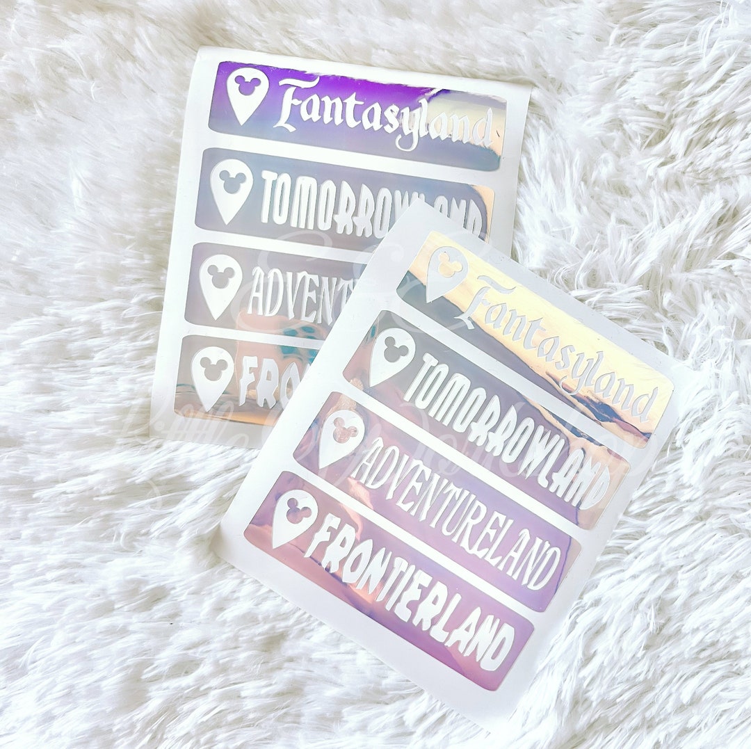 Magic Kingdom Land Locations Decals | Disney Magic Kingdom | Decal ...