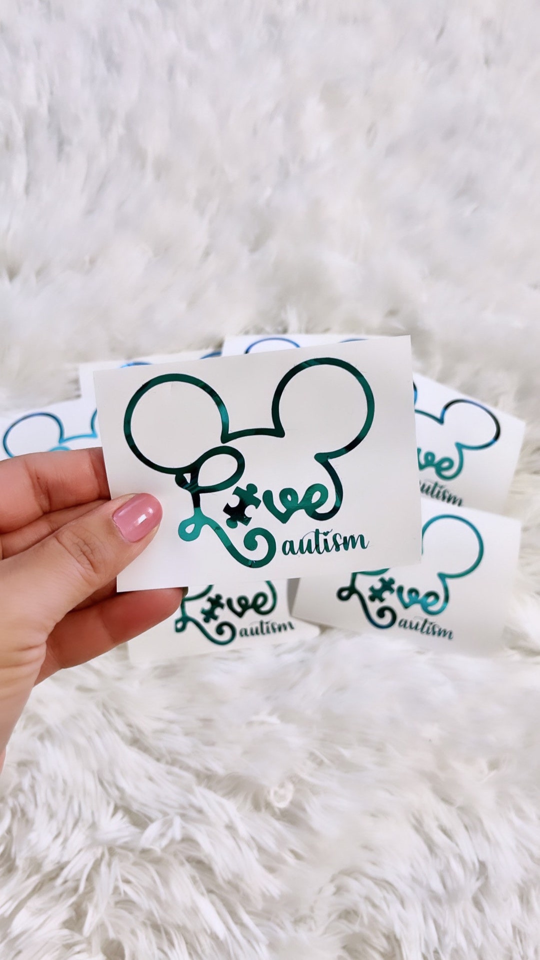 Autism Disney Decal | Autism Awareness | Holographic Disney Decals ...