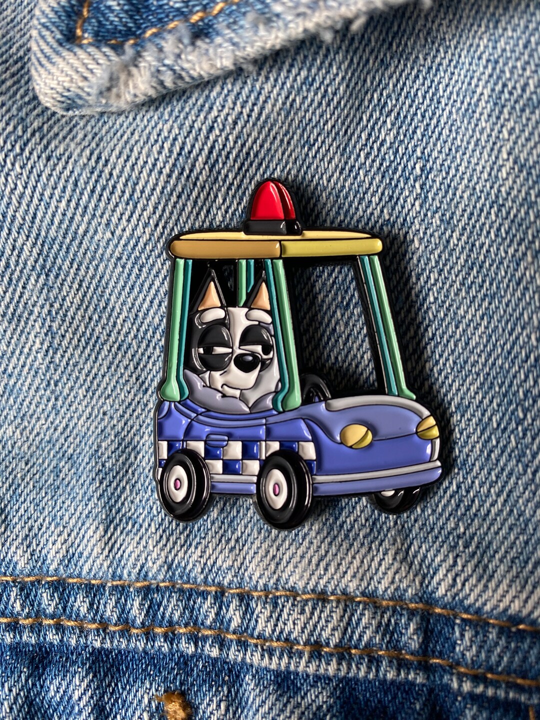 Blue Dog Muffin the Sleepover Inspired Pin V2 - Etsy UK