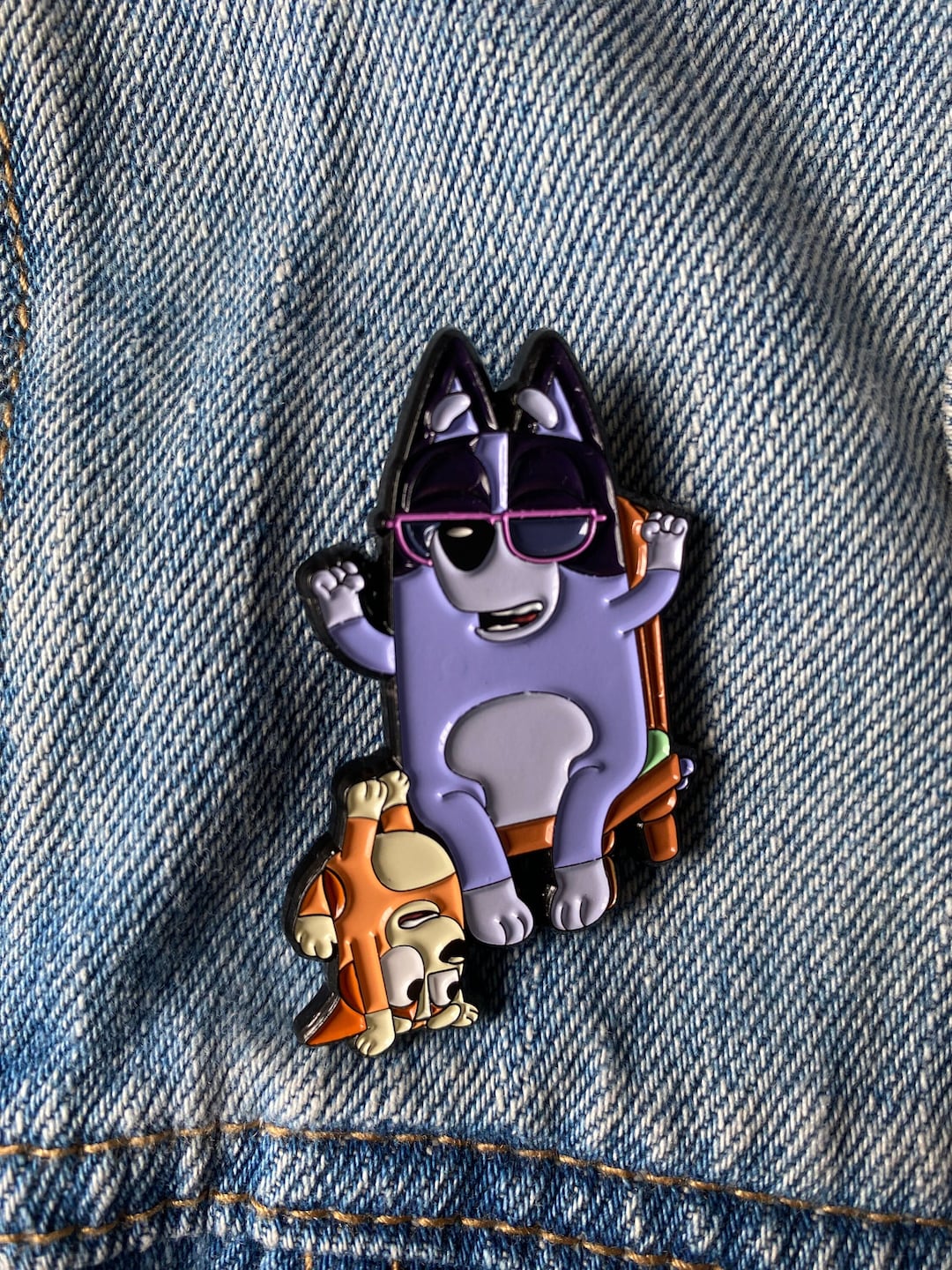 Bluey Handstand Bingo & Nana Inspired Pin - Etsy