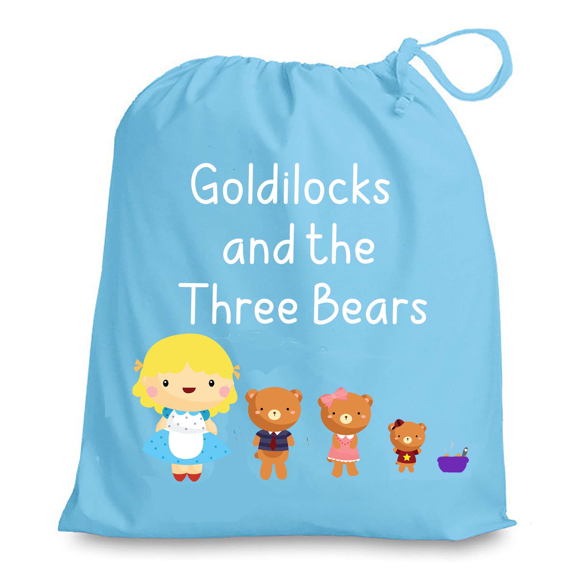 Goldilocks and the Three Bears Drawstring Story Bag - Etsy