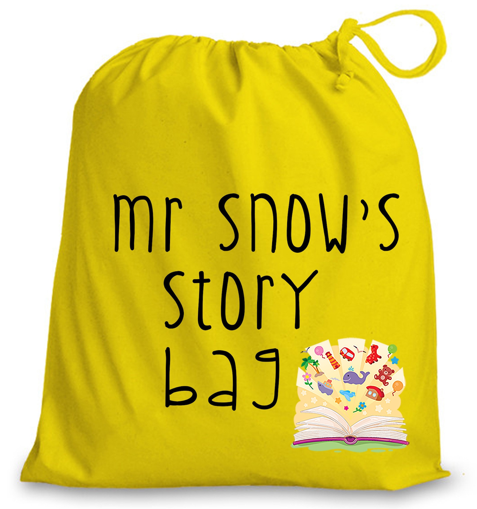 Personalised Story Drawstring Bag | Etsy