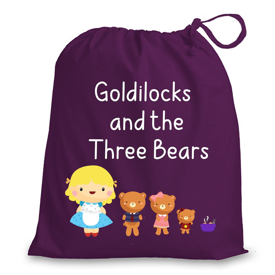 Goldilocks and the Three Bears Drawstring Story Bag - Etsy