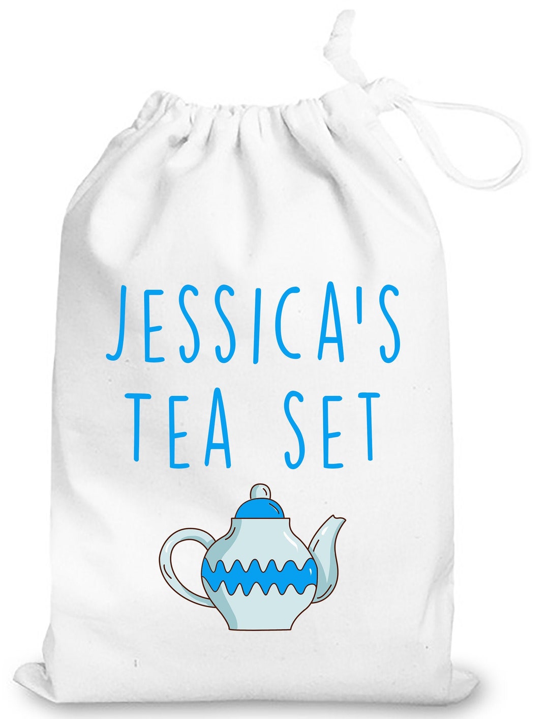 Personalised Tea Set Drawstring Bag - Etsy