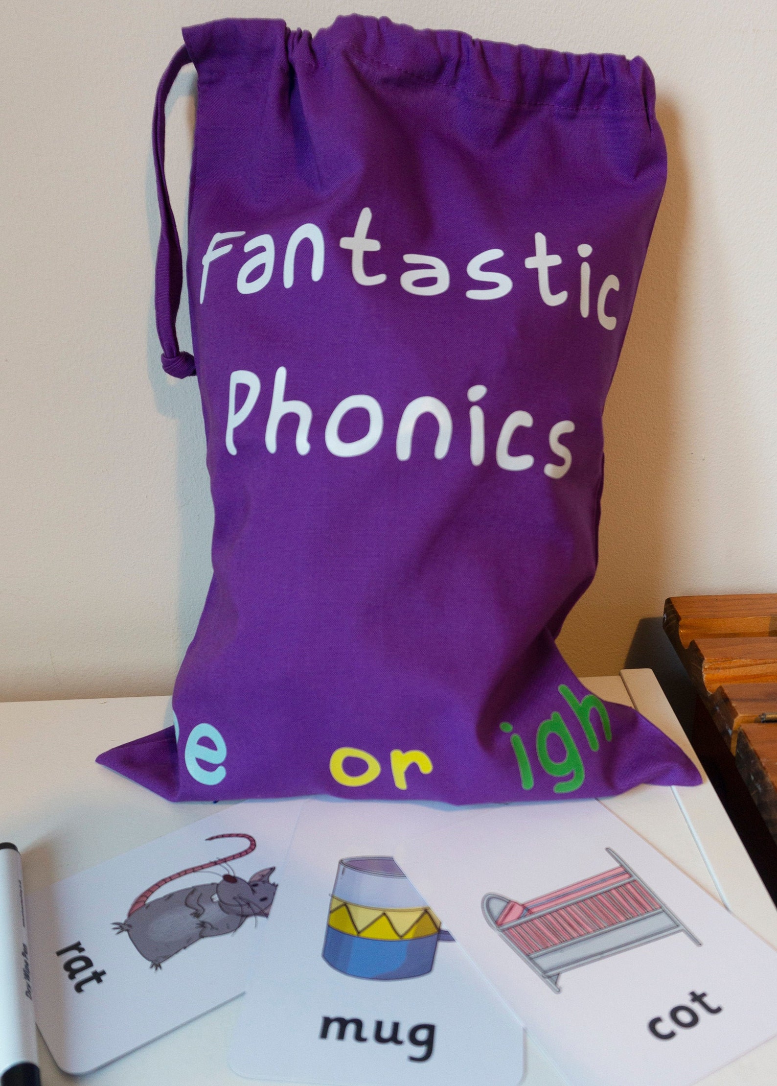 Fantastic Phonics Feely Drawstring Bag - Etsy UK