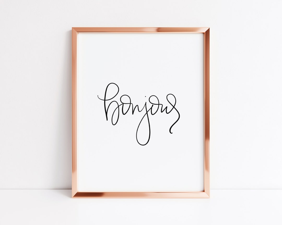 Bonjour Instant Digital Download - Etsy