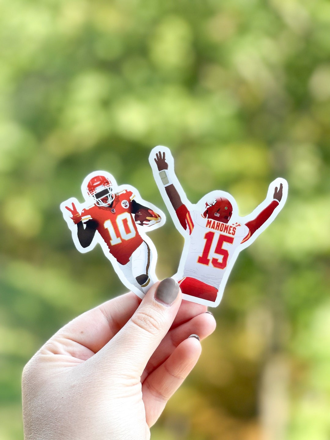 Mahomes #15 & #10 Stickers! Chiefs Stickers | KC Kansas City Chiefs - Etsy