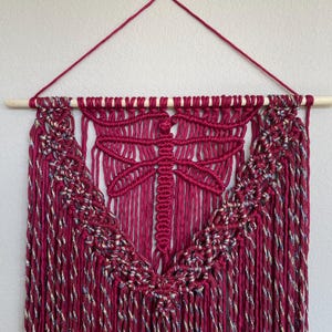 Dragonfly Macrame Wallhanging | Boho Wall Decor - Etsy