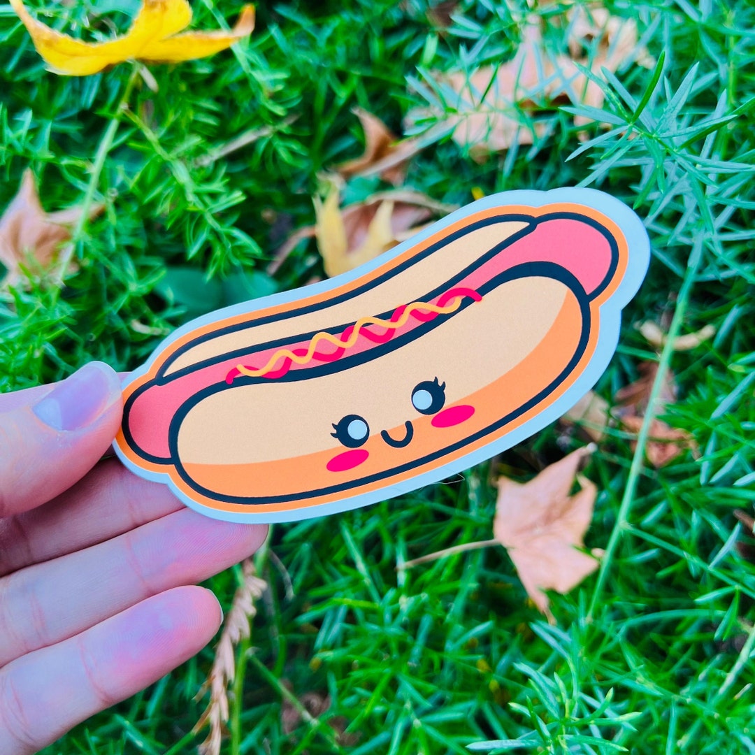 HOT DOG Stickers - Etsy