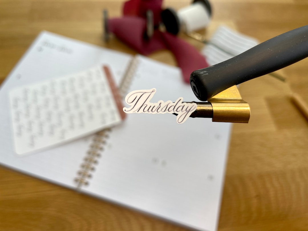 Planner Stickers, Days of the Week Bullet Journal Stickers Traditional ...