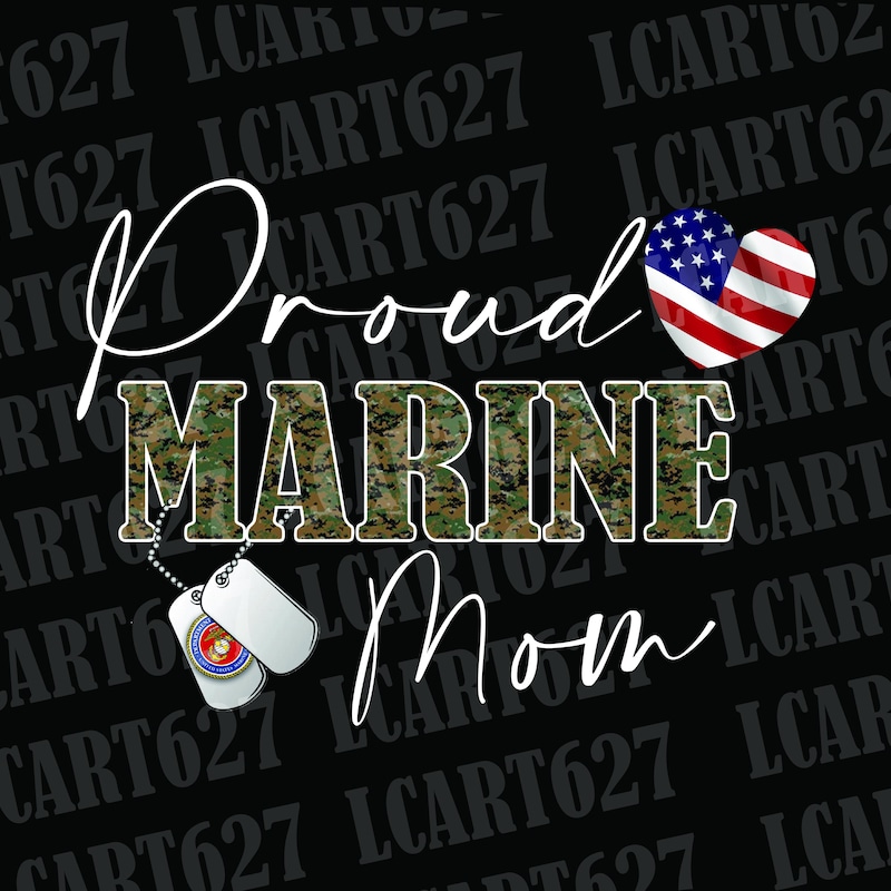 Proud Marine Mom Svg - Etsy