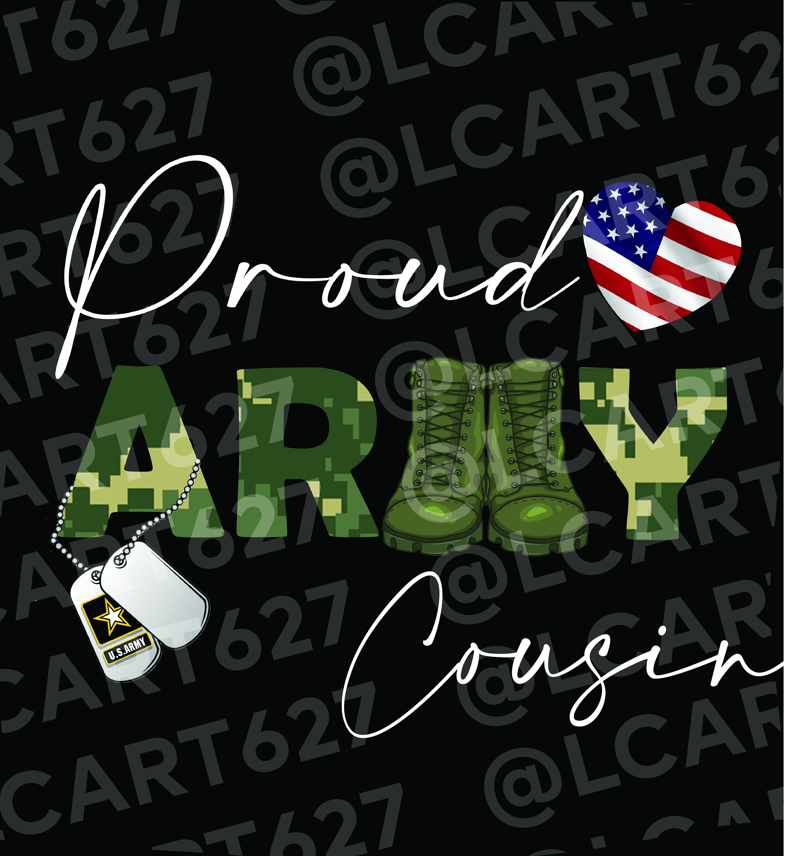 Proud Army Mom Dad Cousin Sister Brother PNG - Etsy