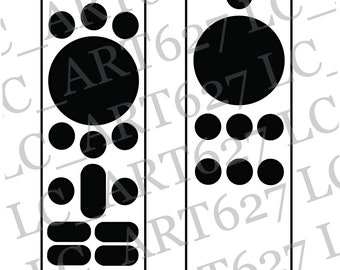 Wii Remote Skin Svg - Etsy