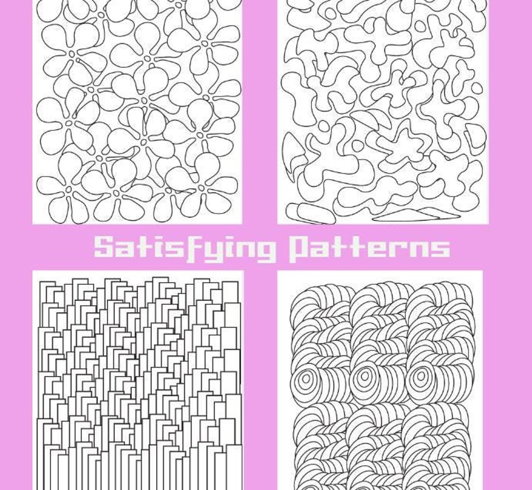 Satisfying Patterns Printable Colouring - Etsy