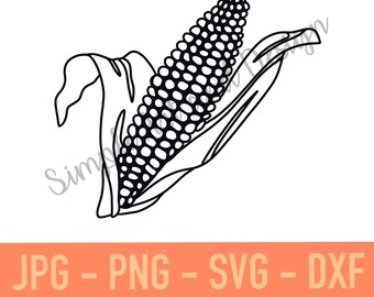 Corn cob svg | Etsy