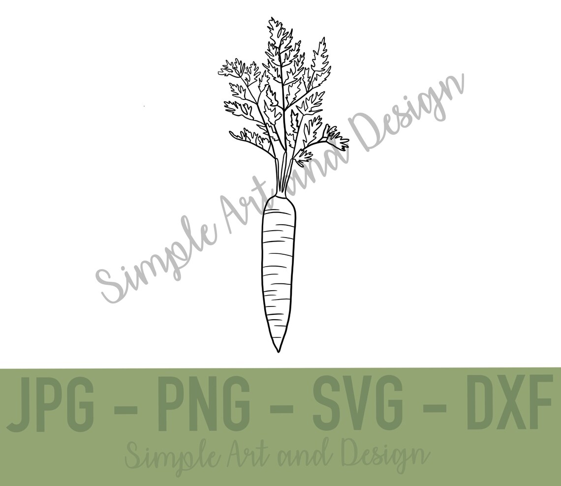 Carrot 1 | SVG | PNG | JPG | Dxf | Carrot Svg | Farming Design | Carrot ...