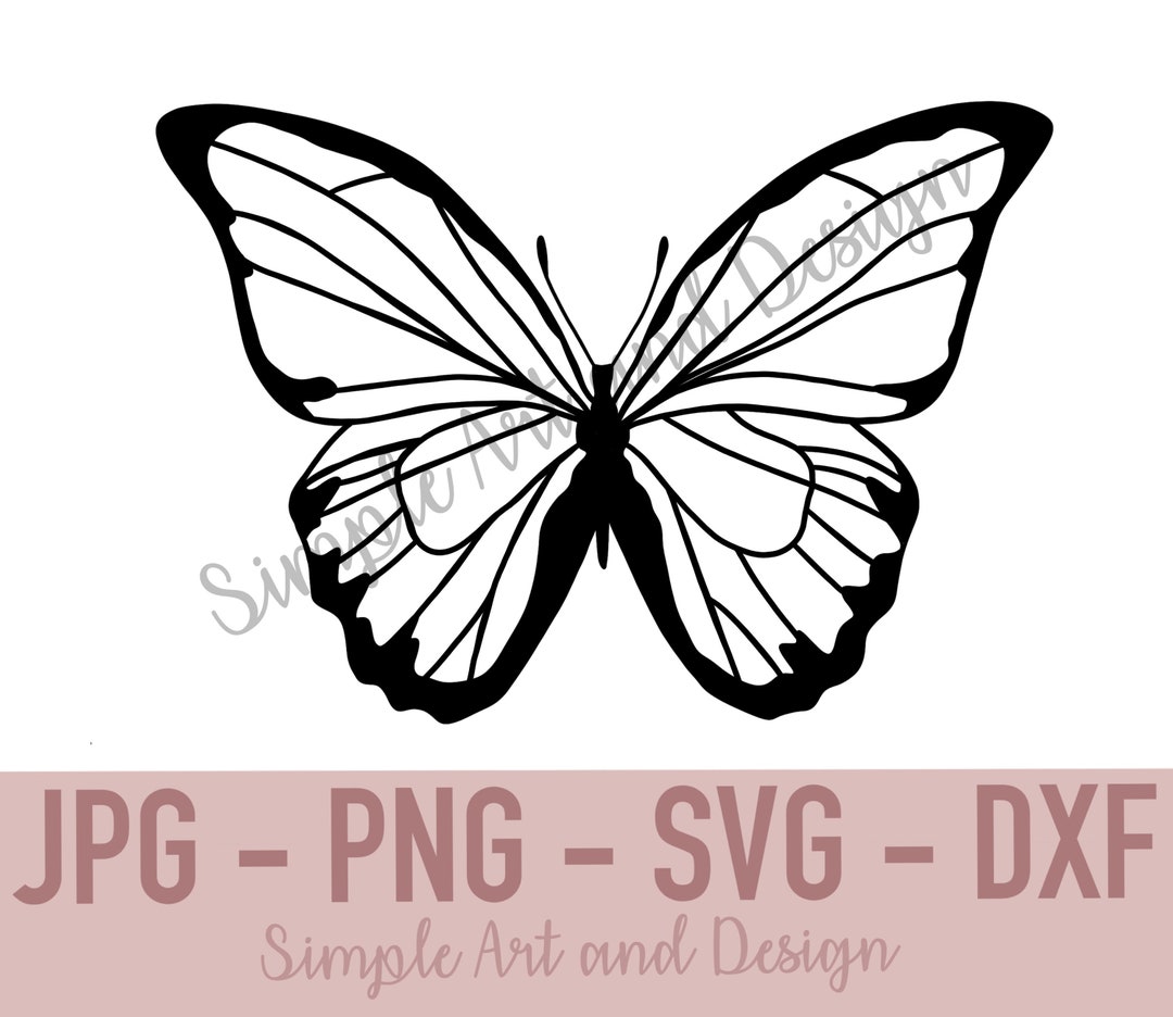 Butterfly SVG Cut File | Nature Wall Art (digital Download) - Etsy