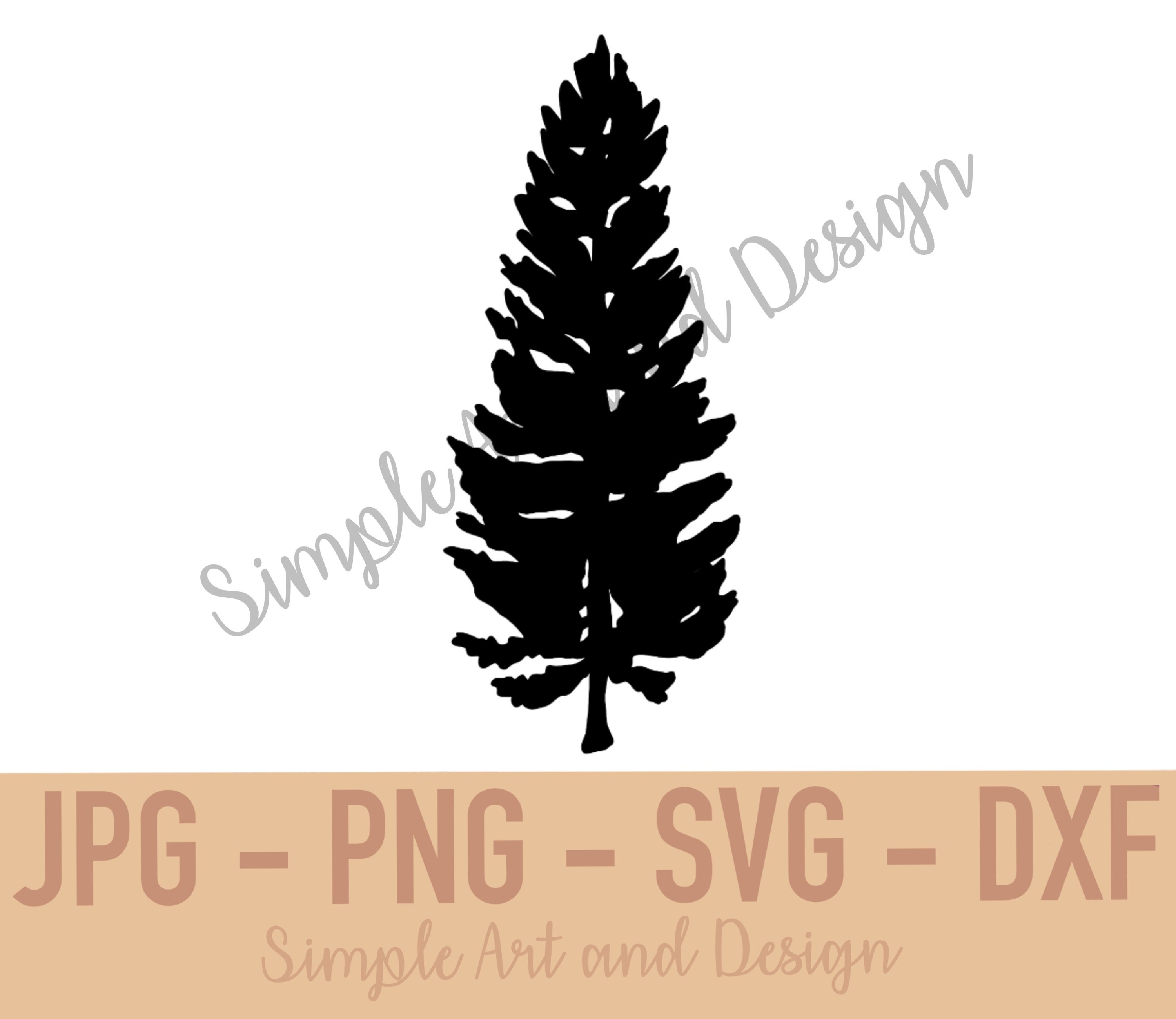 Evergreen 1 PNG JPG SVG dxf pins arbre svg décor de cabine ...