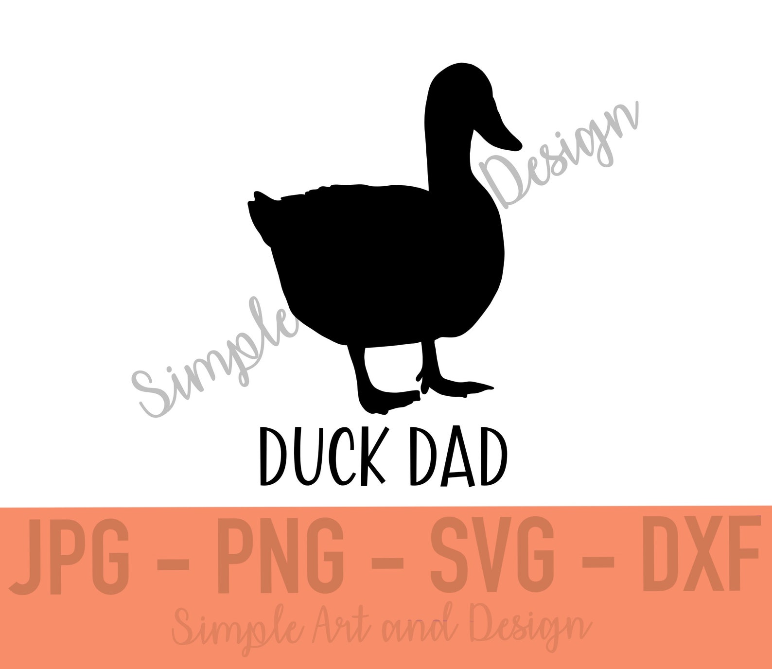Duck Dad | SVG | PNG | DXF | Duck Svg | Farm Ducks | Farm Decor | Farm ...
