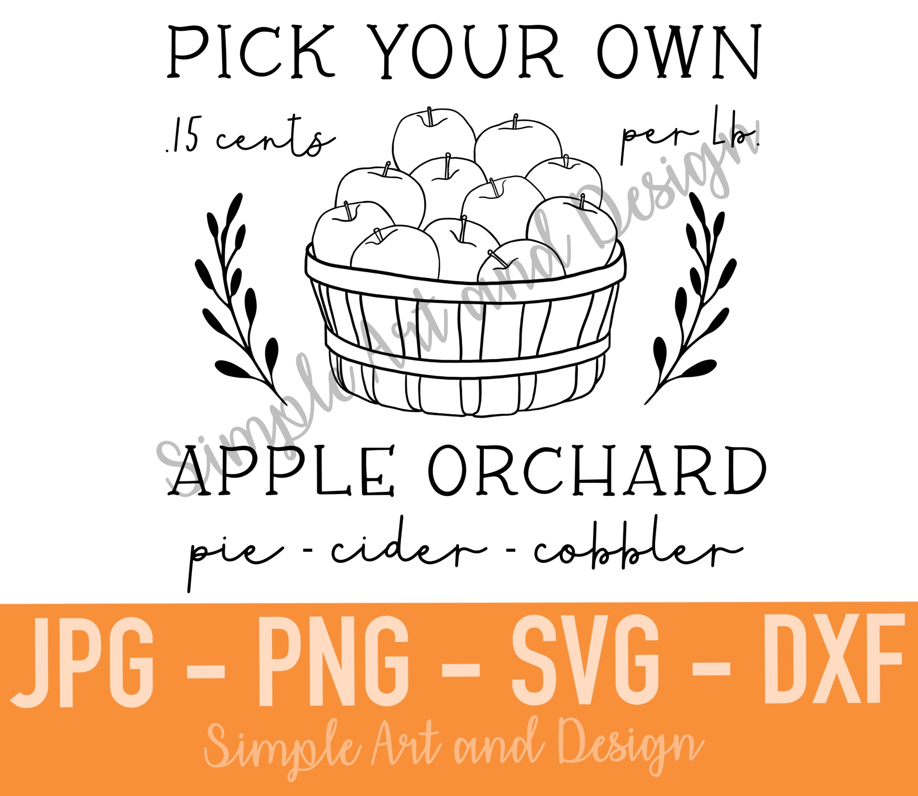 Apple Orchard Sign | SVG | PNG | DXF | Jpg - Etsy
