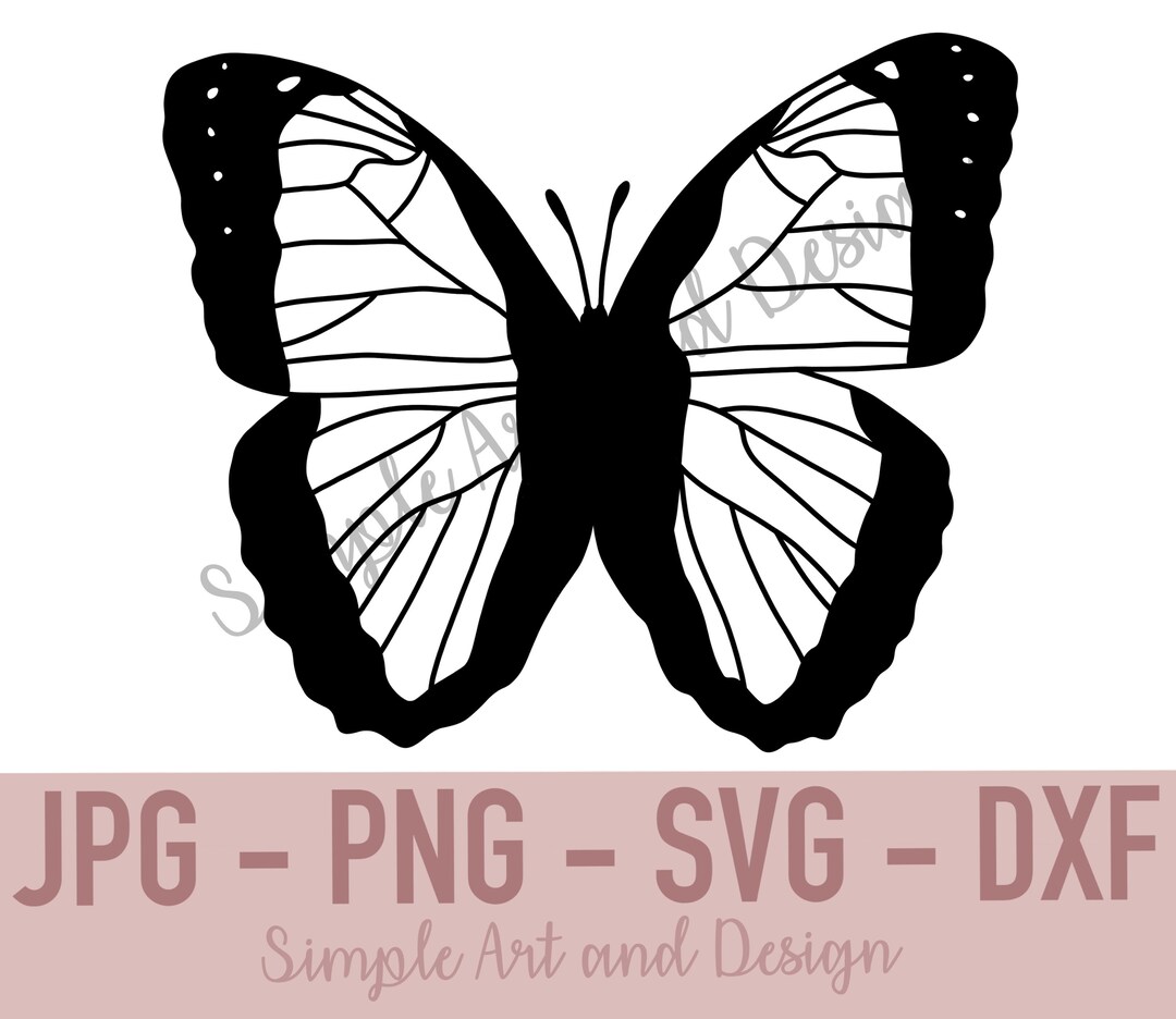 Butterfly 5 | SVG | PNG | DXF | Jpg | Cut File | Nature | Butterfly ...