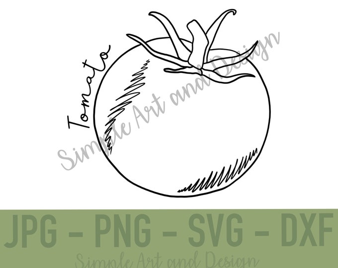 Tomato SVG PNG JPG Dxf Tomato Svg Farming Design Instand Download ...