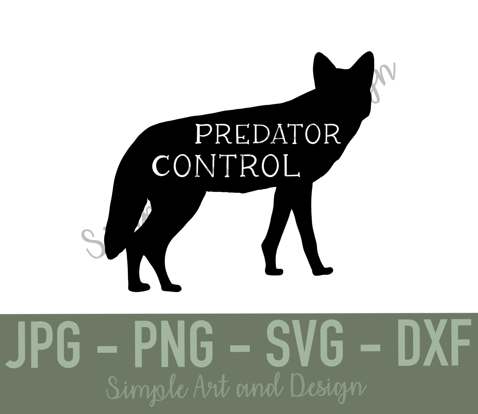 Predator Control | SVG | PNG | JPG | Dxf | Predator Hunting | Hunting ...