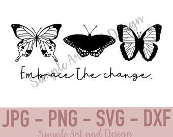 Embrace Change Svg - Etsy