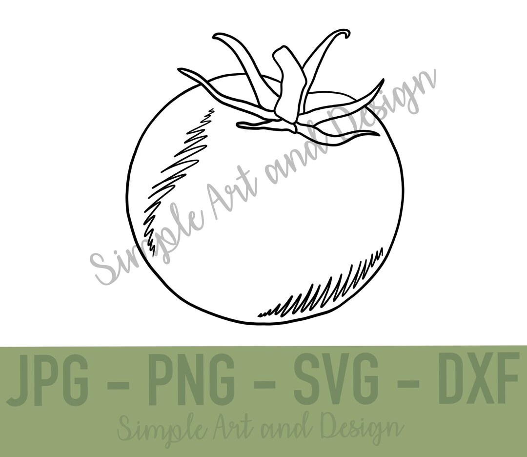 Tomato 1 | SVG | PNG | JPG | Dxf | Tomato Svg | Farming Design ...