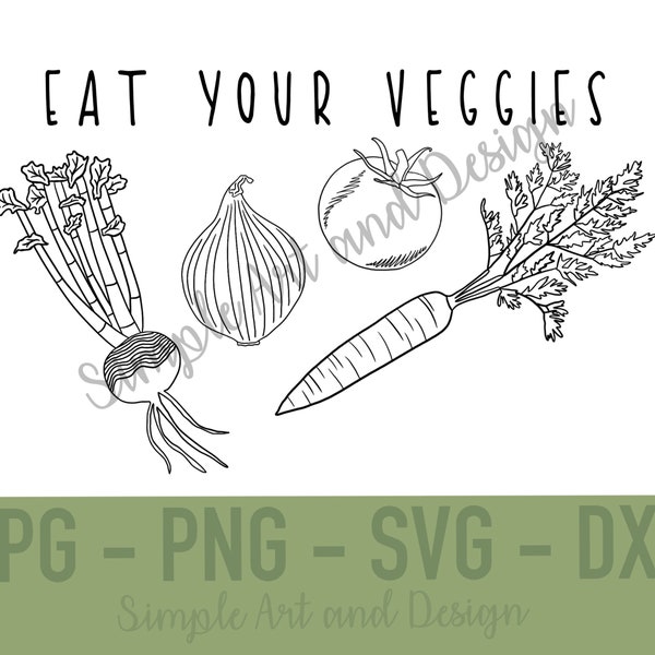 Veggie Svg - Etsy