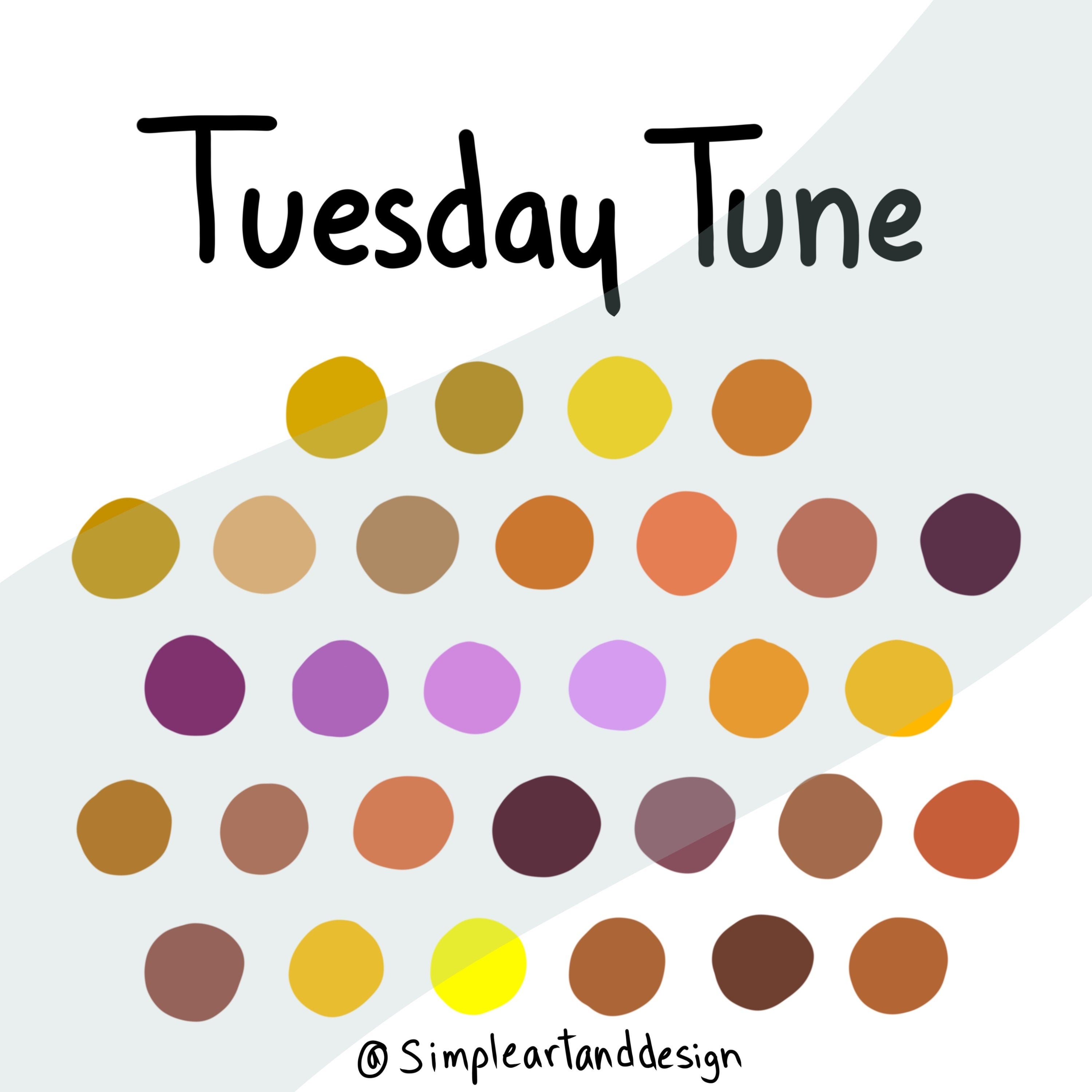 Tuesday Tune Procreate Color Palette | Procreate Tools | Fun Color ...