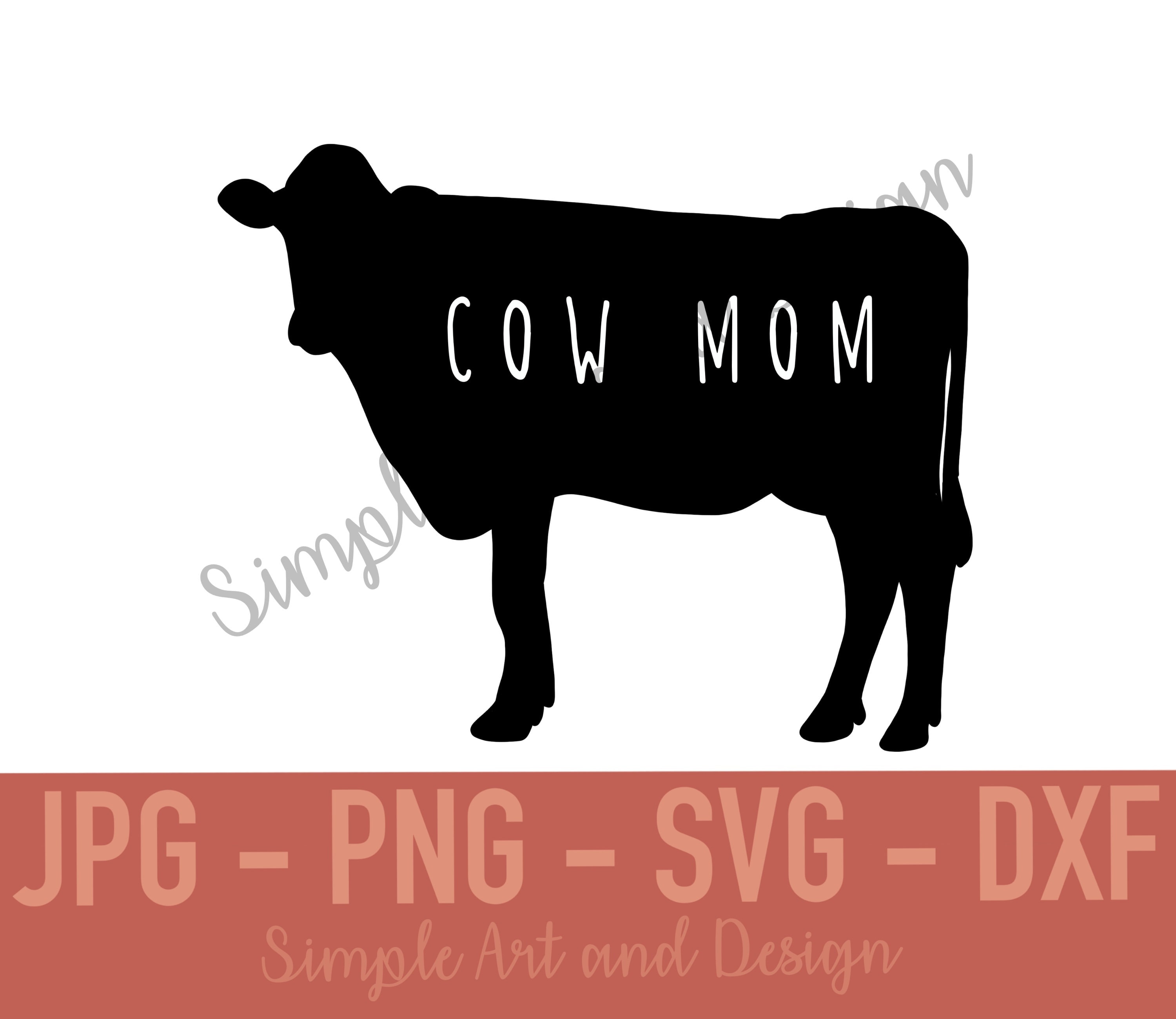 Madre de vaca / SVG / PNG / JPG / dxf / ganado svg / vaca svg / granja ...