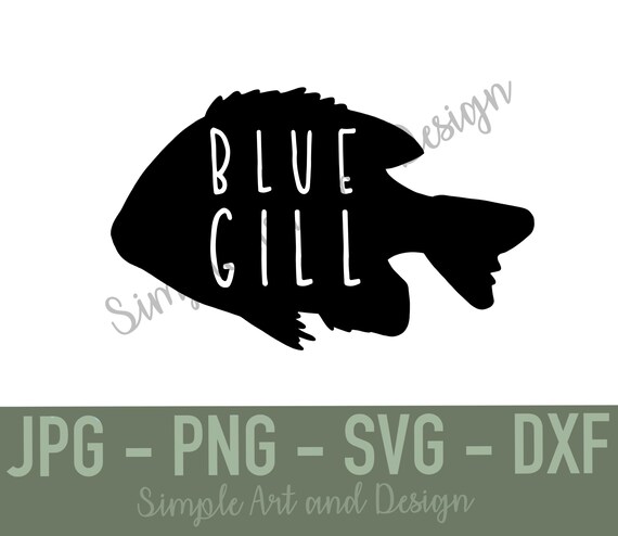 Bluegill SVG PNG JPG Dxf Fishing Svg Wall Art - Etsy