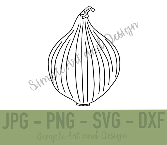 Onion 1 SVG PNG JPG Dxf Onion Svg Farming Design - Etsy