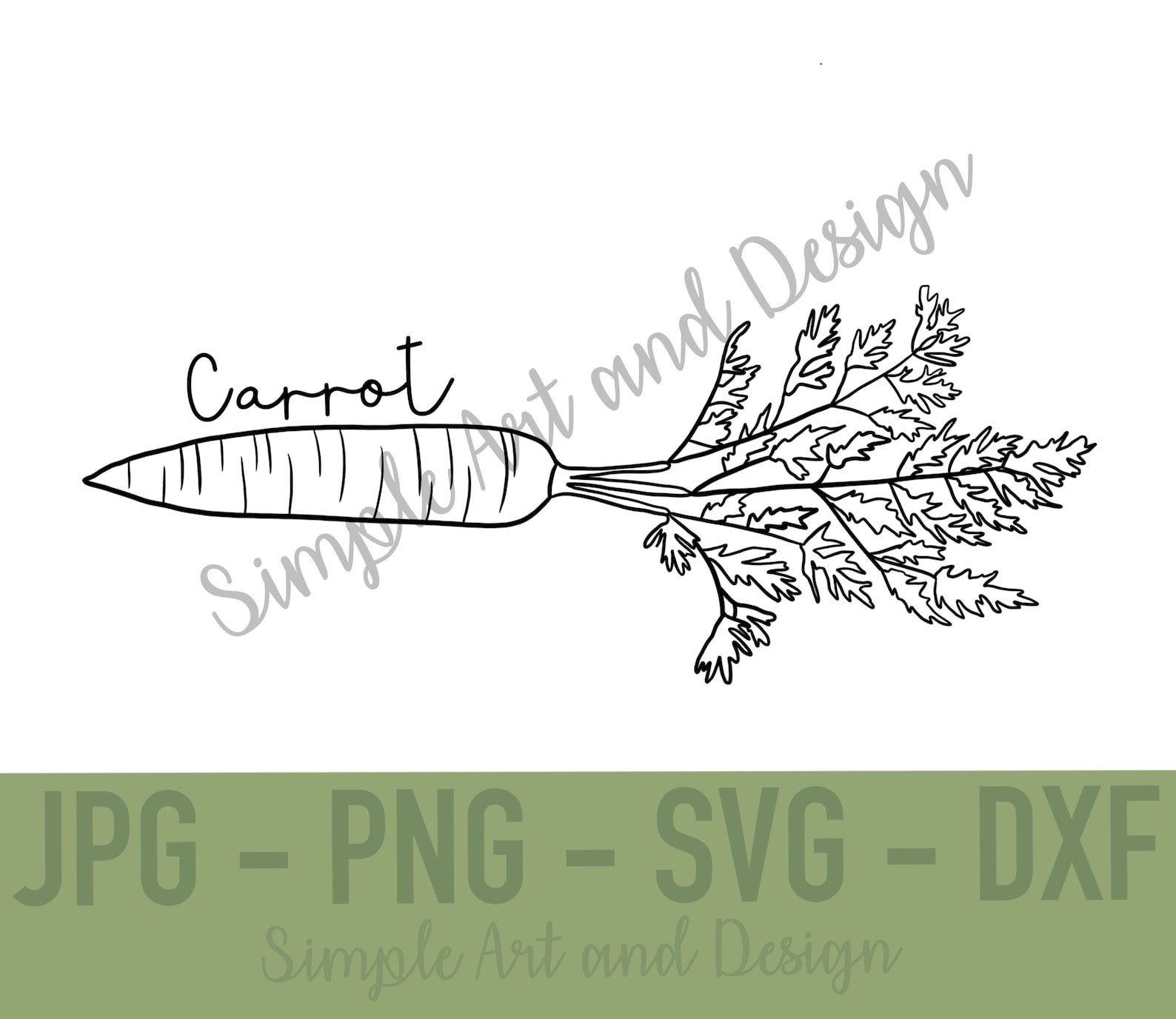 Carrot | SVG | PNG | JPG | Dxf | Carrot Svg | Farming Design | Carrot ...