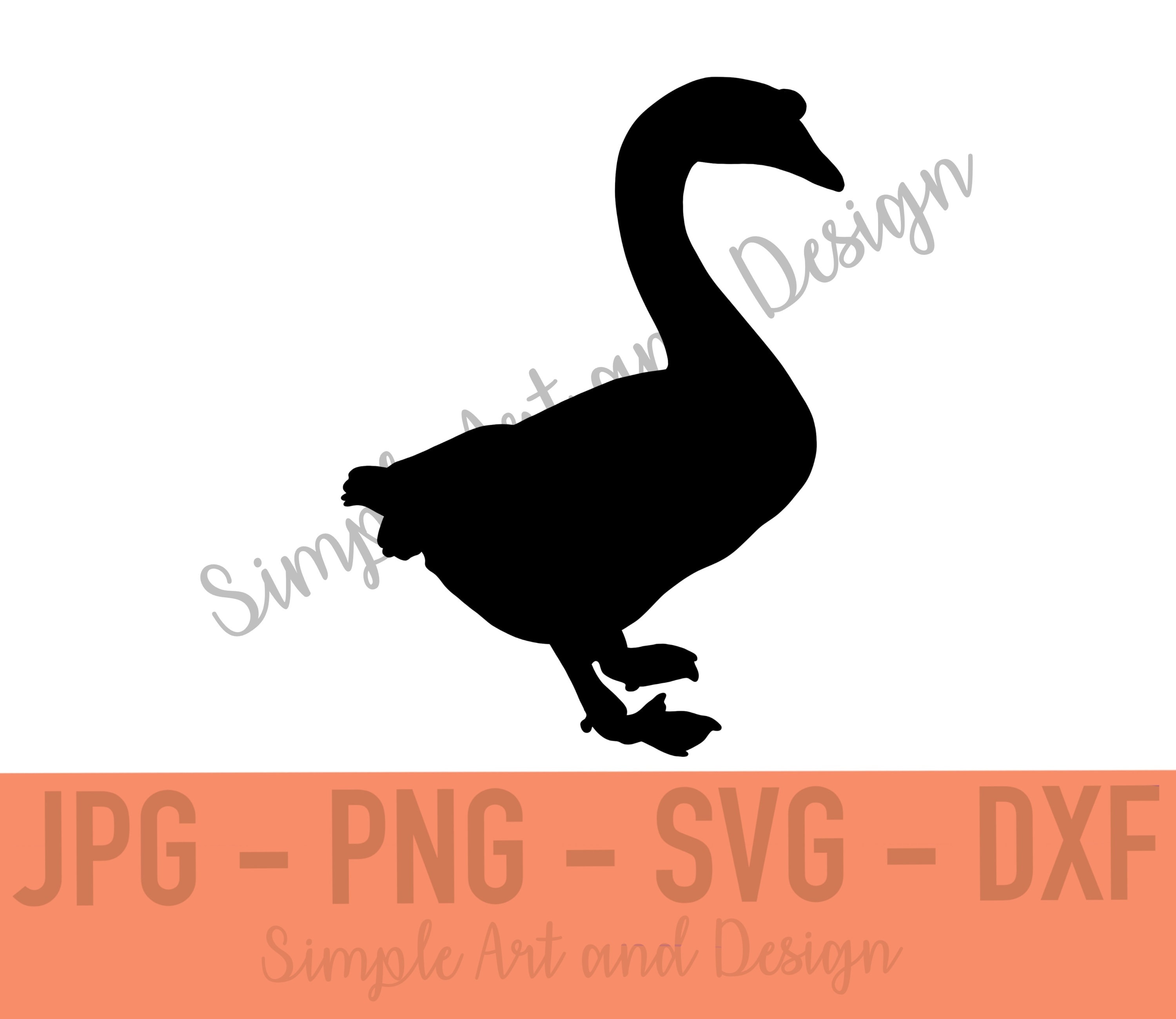 Ganso 1 / SVG / PNG / JPG / dxf / ganso svg / ganso tonto / ganso ...