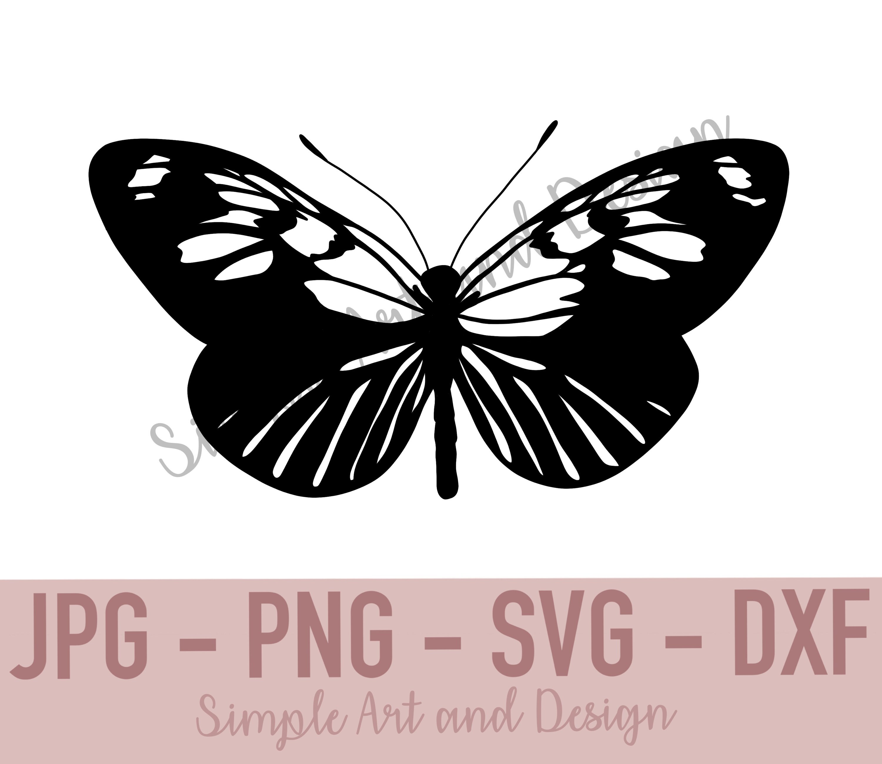 Papillon 9 SVG PNG DXF Jpg couper le fichier nature papillon ...