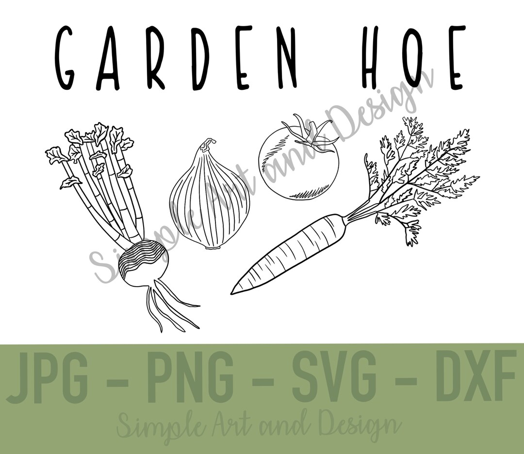 Garden Hoe | SVG | PNG | JPG | Dxf | Farm Svg | Farm Design | Garden ...