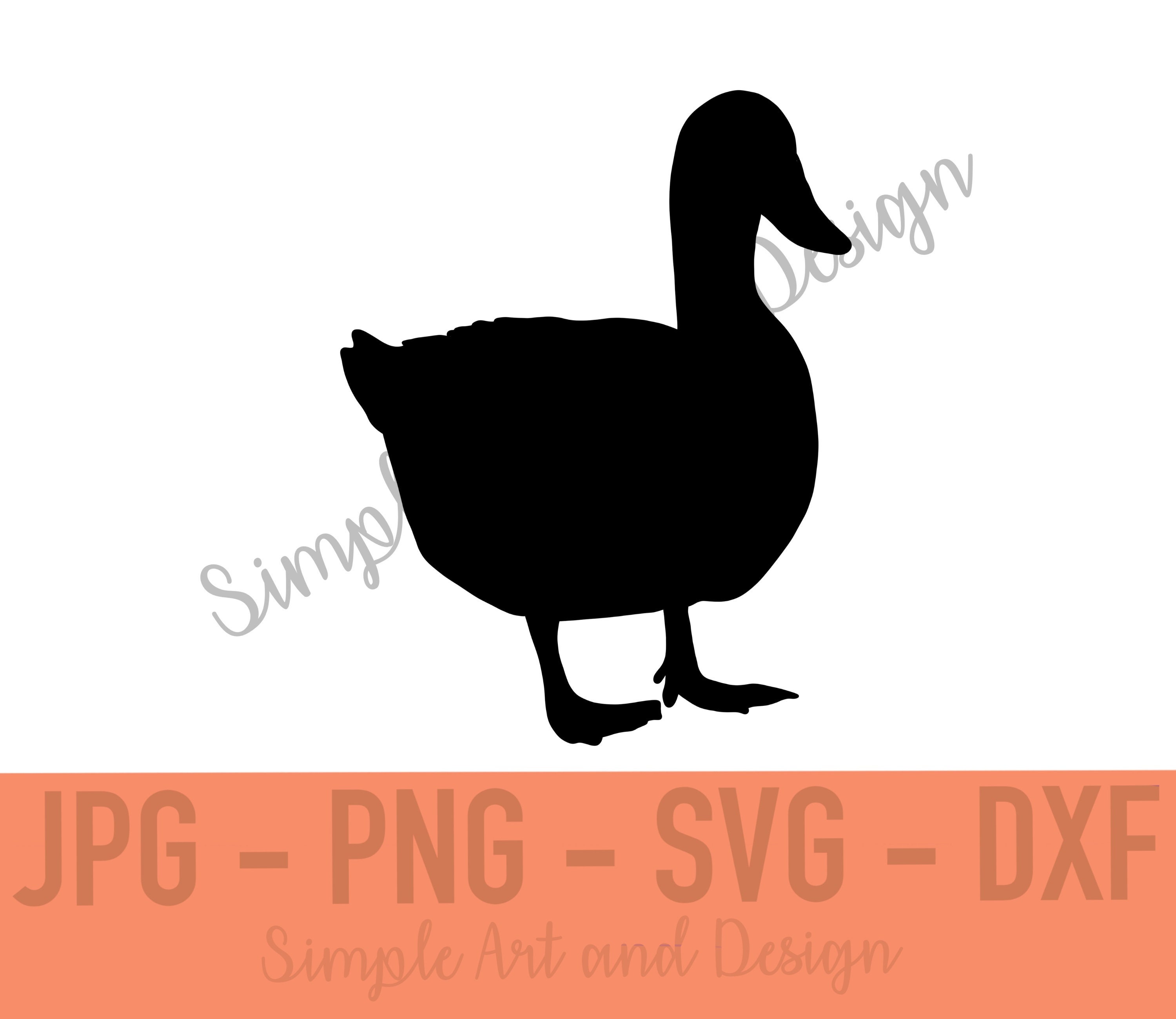 Pato 3 / SVG / PNG / DXF / pato svg / archivo cortado granja / pájaro ...
