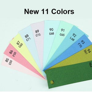 Color Card ( Sampler ) of the 95 Colors Series ( 1.5mm/3mm/5mm/10mm ...