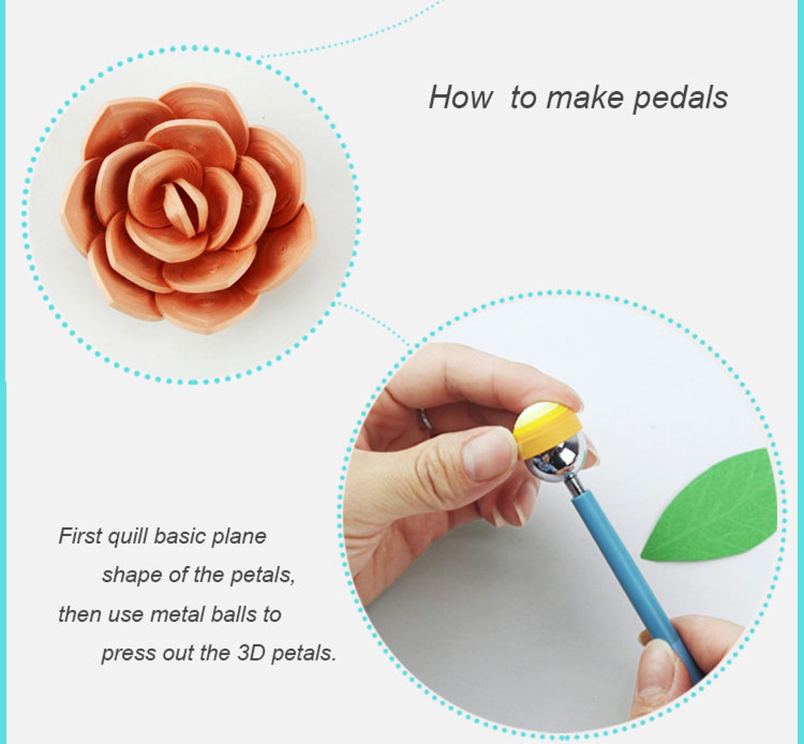 Quilling Toolsmetal Ball Tools for Succulent Plantspaper | Etsy