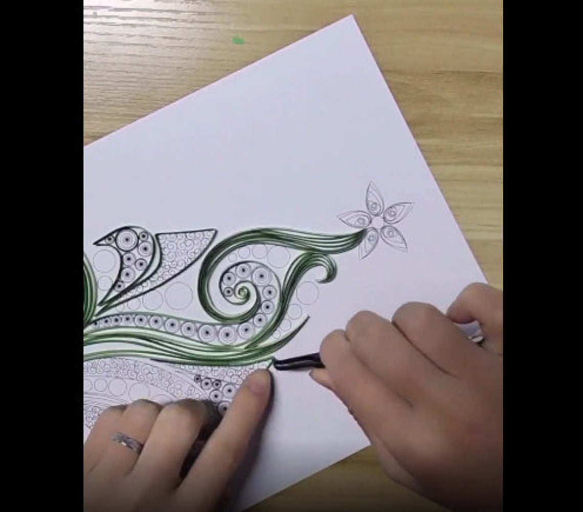 Quill Christmas Tree Tutorialchristmas Ornaments - Etsy